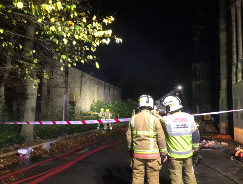 Five crews tackle building fire in Newcastle | ITV News Tyne Tees