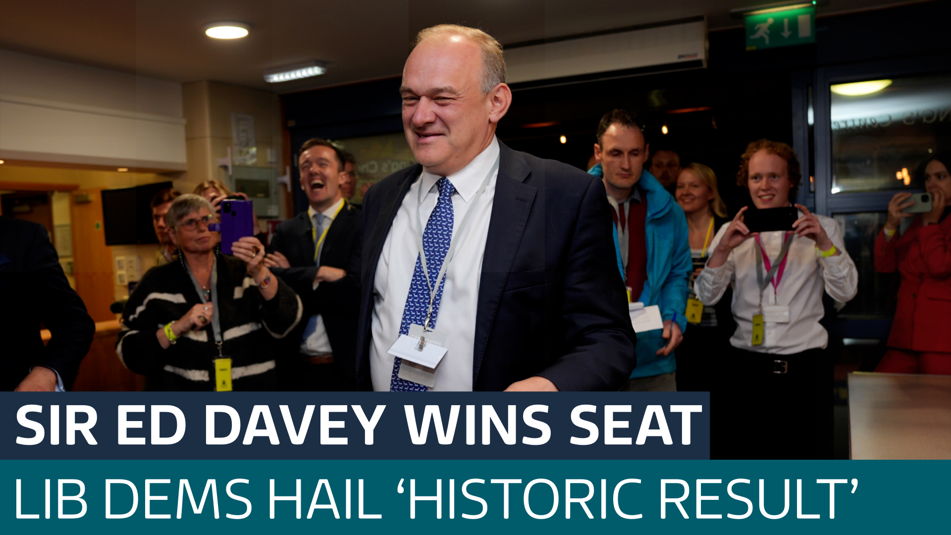 Liberal Democrat leader Sir Ed Davey holds seat and promises to fight ...