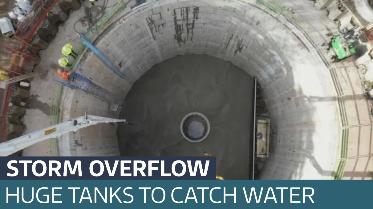 Huge two million litre storm overflow tanks built in seaside towns ...