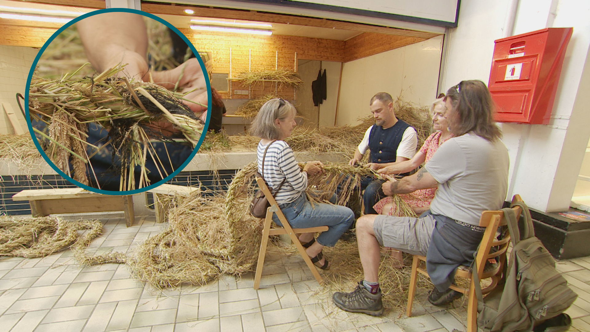 Jersey community creates giant grass rope inspired by an ancient Irish ...