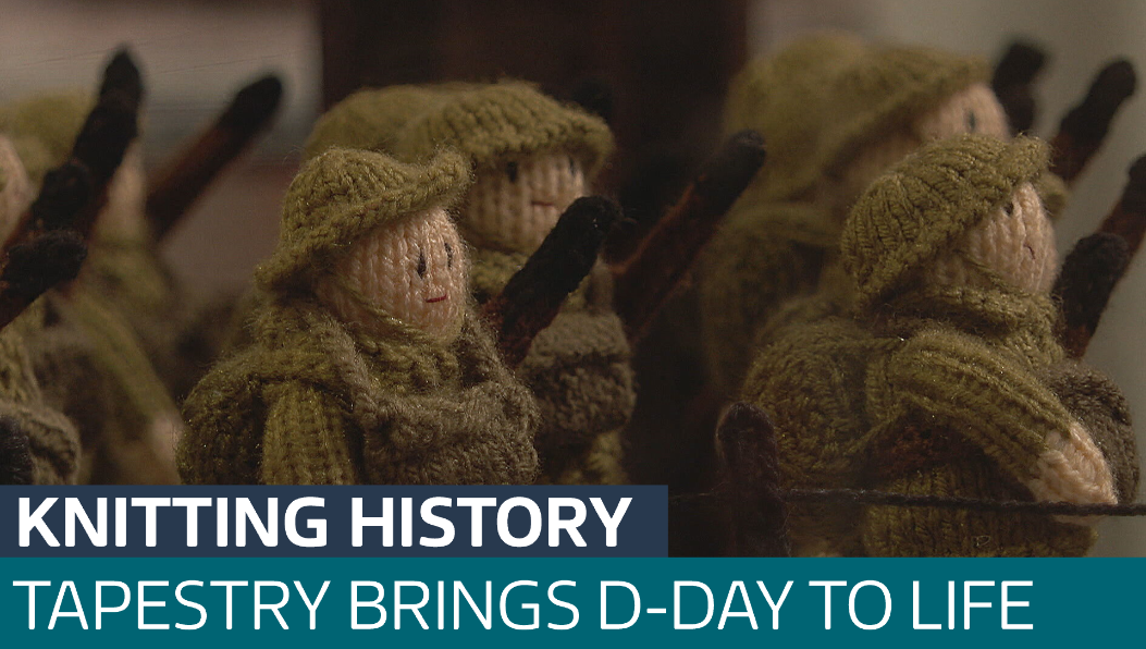 D-Day tapestry goes on display in Enniskillen - Latest From ITV News