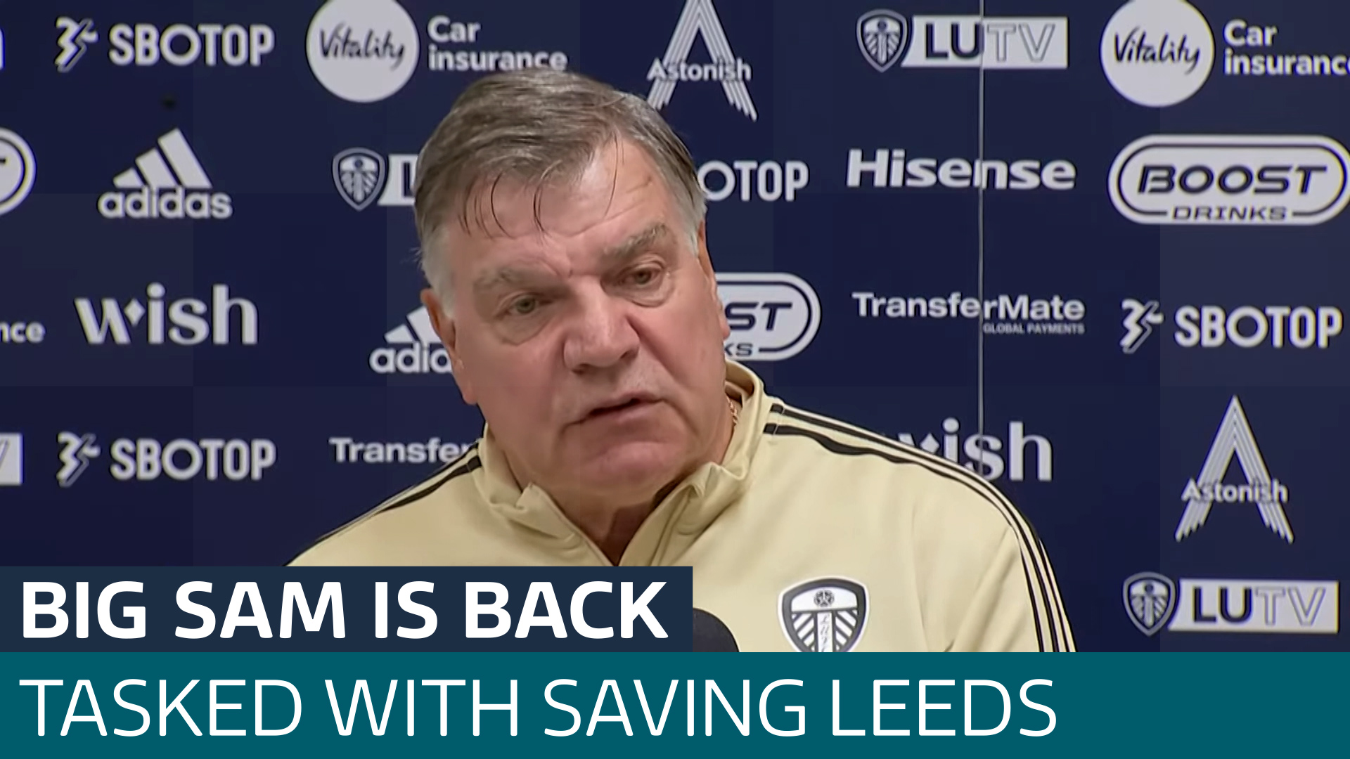 Sam Allardyce appointed Leeds manager with four games left of the ...