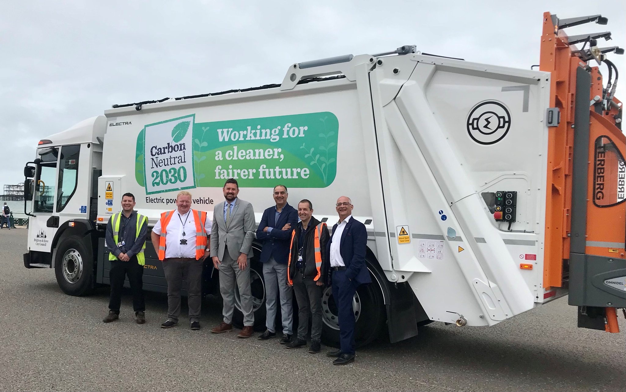 South east's first all-electric bin lorry unveiled by Brighton ...