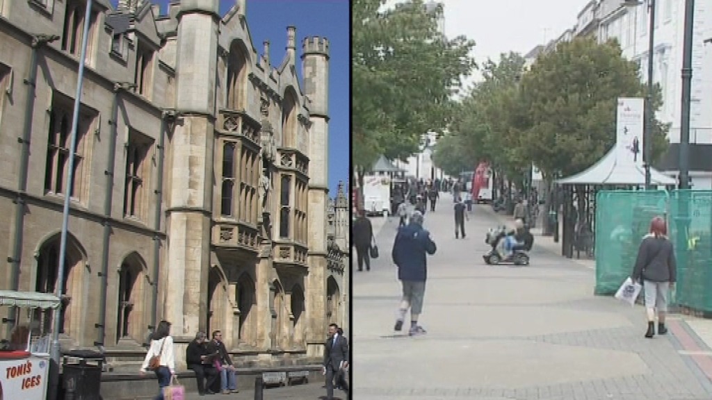 Only 40 miles apart but the pay gap between Cambridge and Luton's a ...