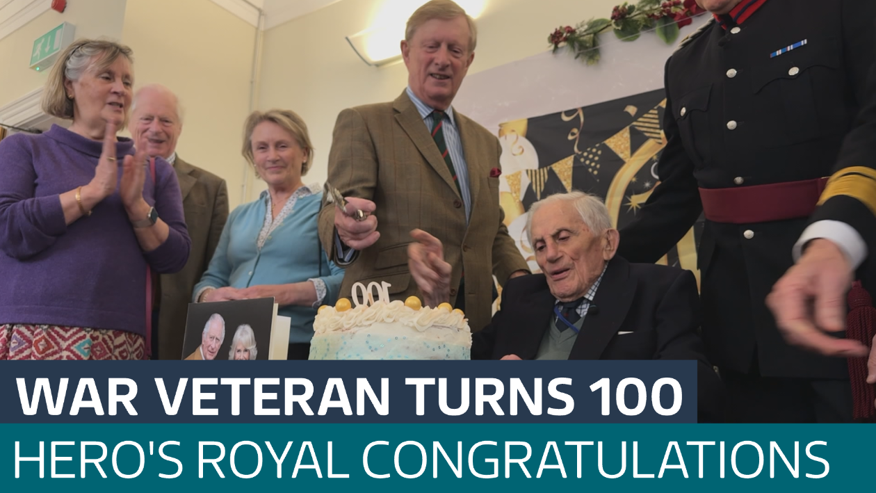 Second World War veteran receives 100th birthday card from the King and ...