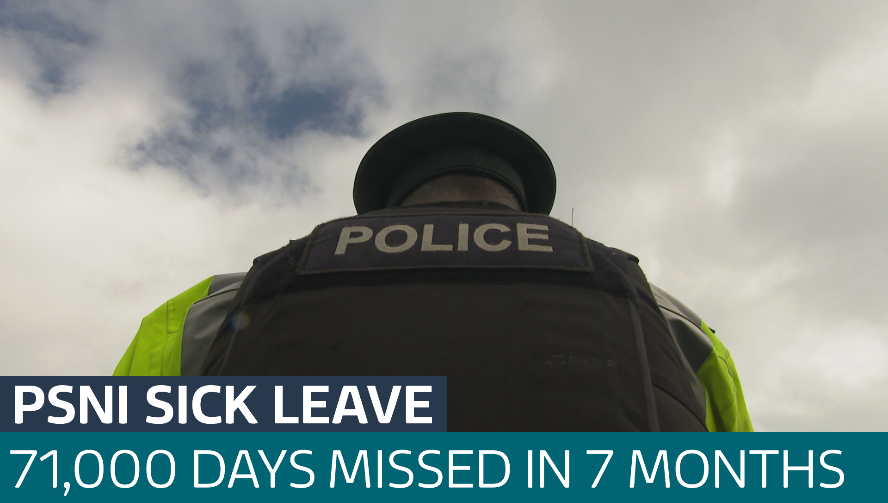 PSNI under pressure as sick leave soars - Latest From ITV News