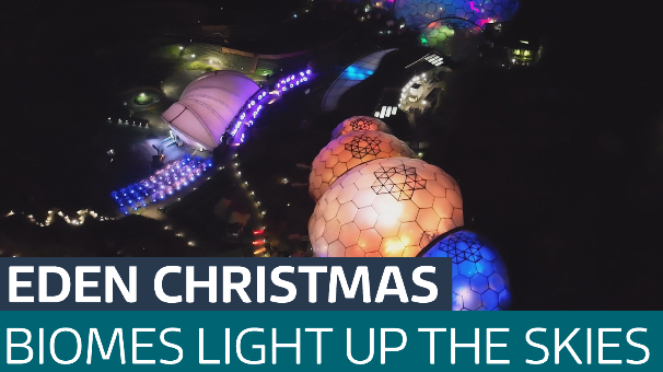 Lights and music spectacular at Cornwall's Eden Project - Latest From ...