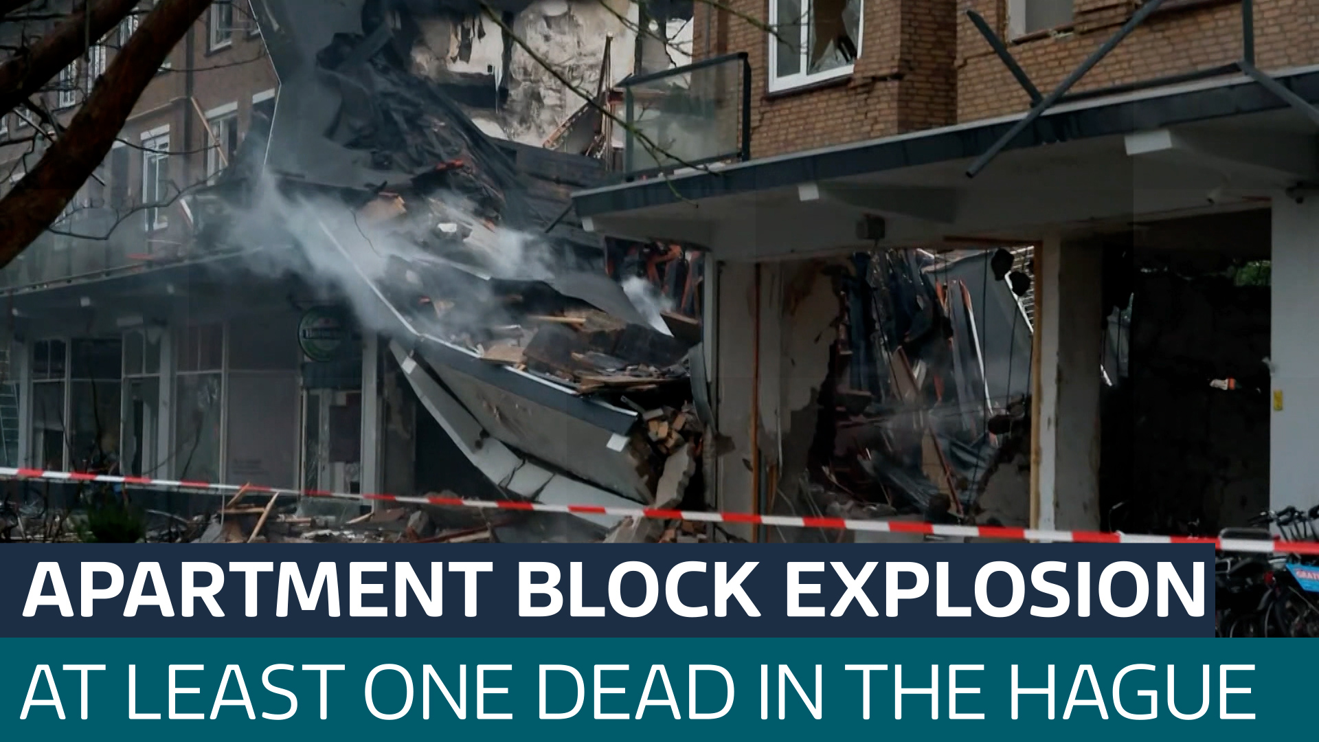 At least one person dead after large blast destroys several apartments ...