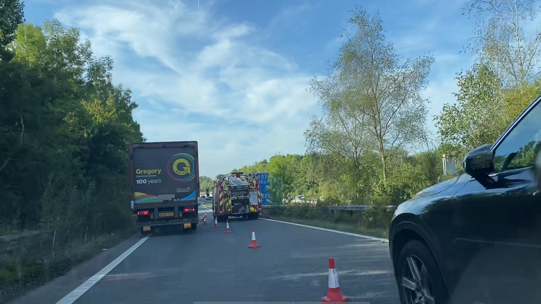 Drivers warned of delays and long queues after accident on the M3 at ... Drivers warned of delays and long queues after accident on the M3 at ...