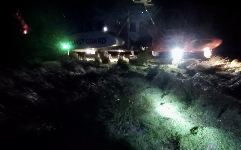 Man helped by RNLI crews after being run over by digger in Co Fermanagh ...