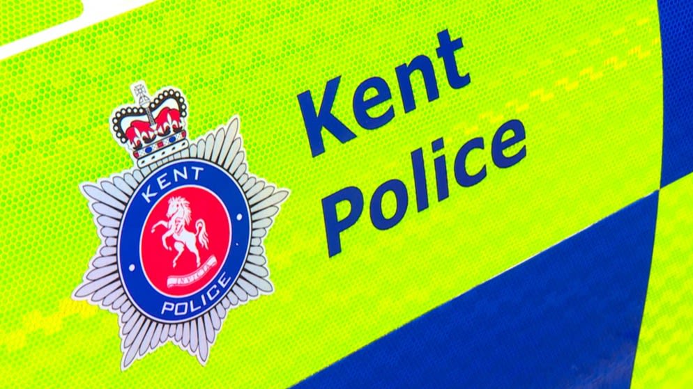 Kent Police Logo Kent British Police Sign On Van, Invicta Horse Emblem