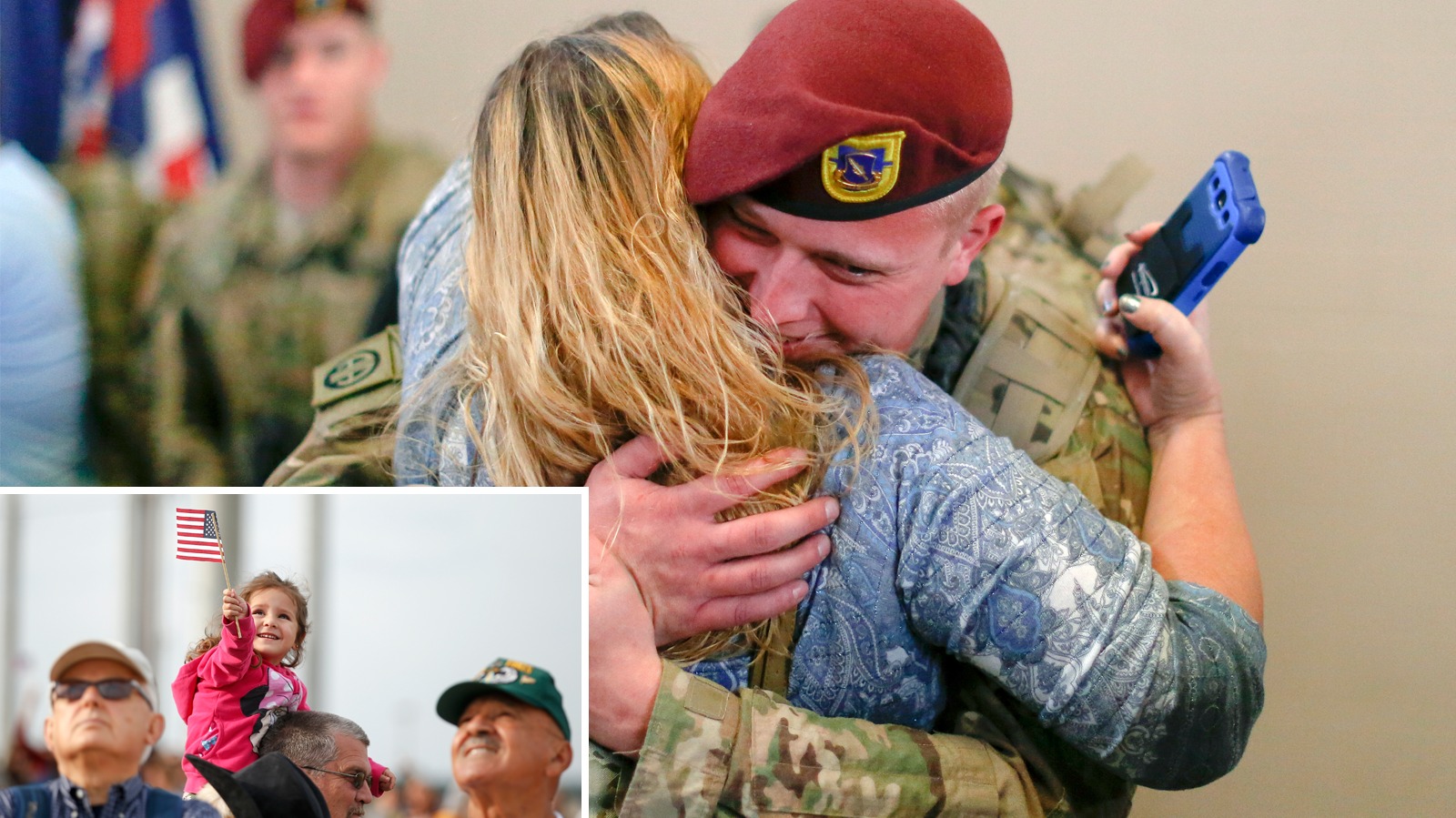 US soldiers return home to loved ones after serving in Afghanistan ...