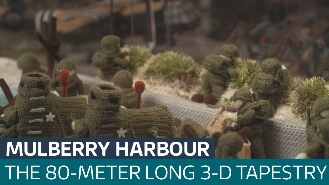 The talented knitters making woollen version of a floating harbour that ...