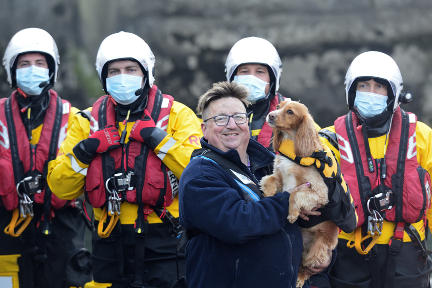 Man and dog stranded off East Durham coast 'very grateful' after ...
