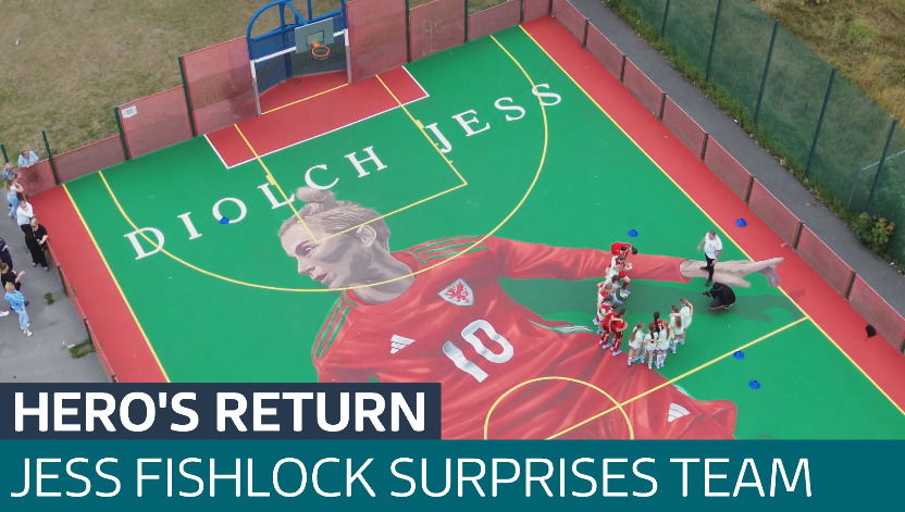 Jess Fishlock sees pitch decorated in her honour after Switzerland ...