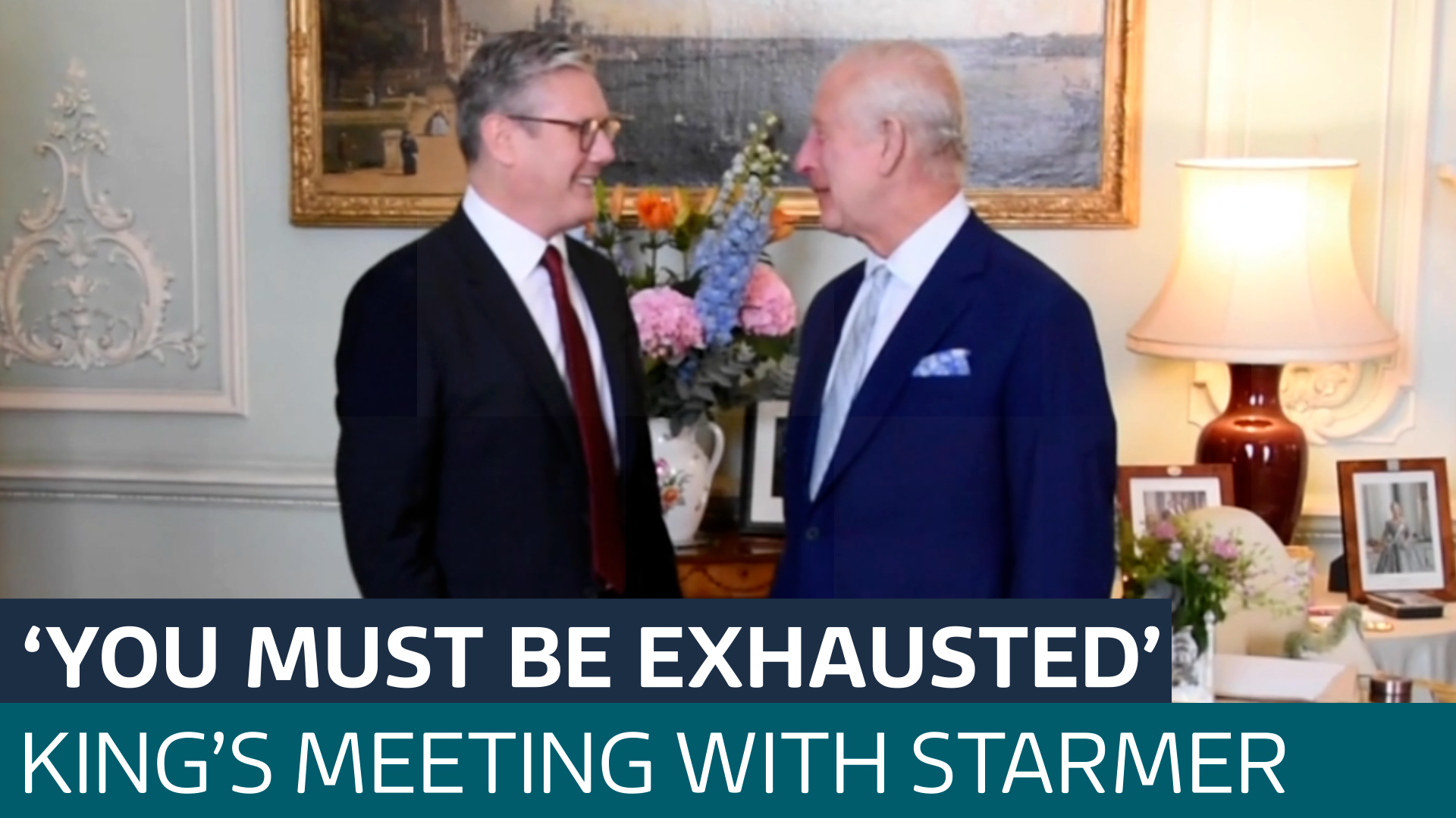 'You must be utterly exhausted': The moment Starmer visits the King ...