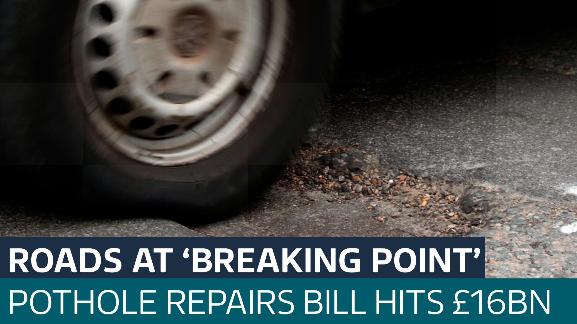 Pothole problems: Record £16bn repair bill as roads reach 'breaking ...