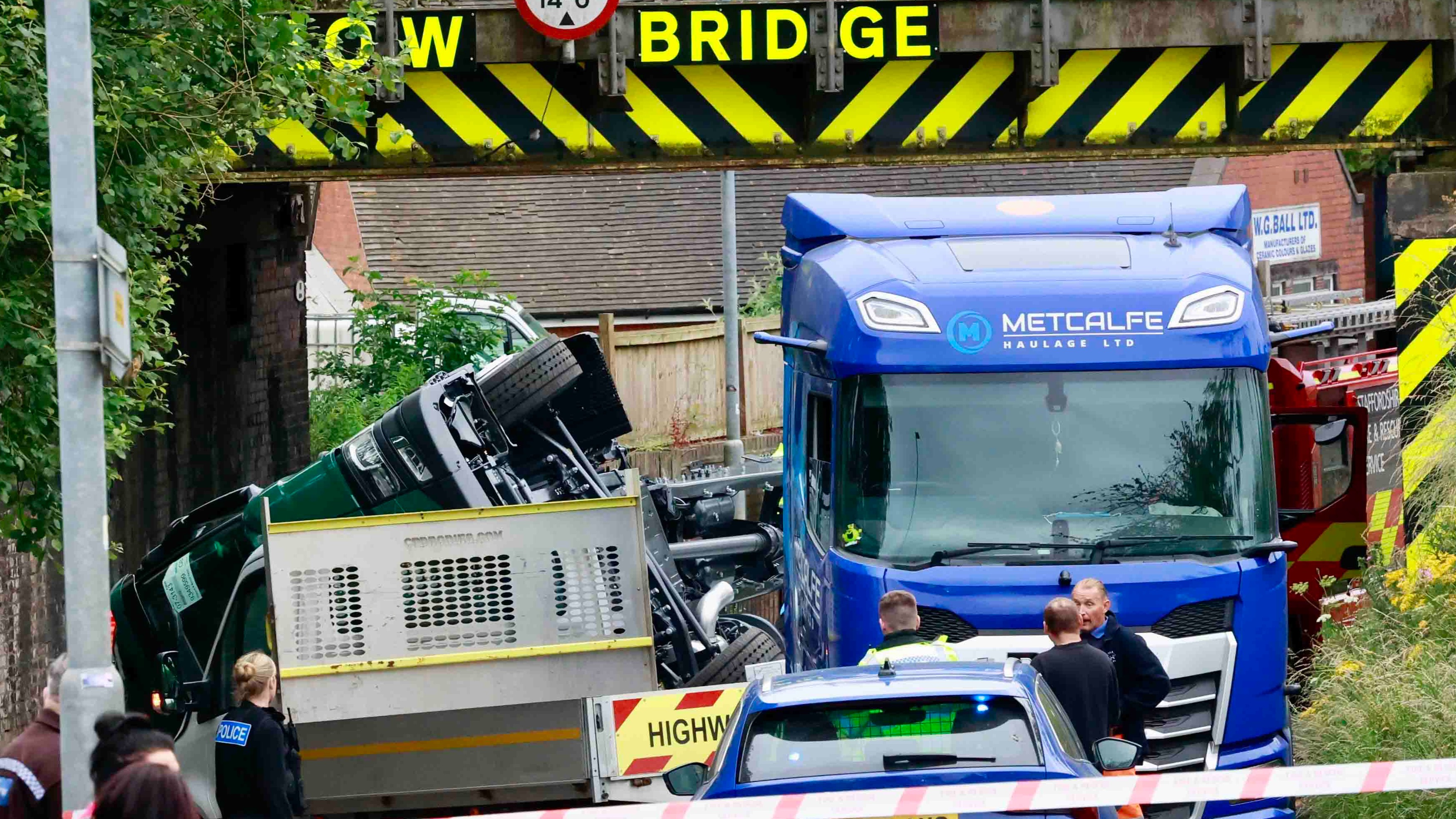Motorists urged to 'find different route' as lorry hits Anchor Road ...