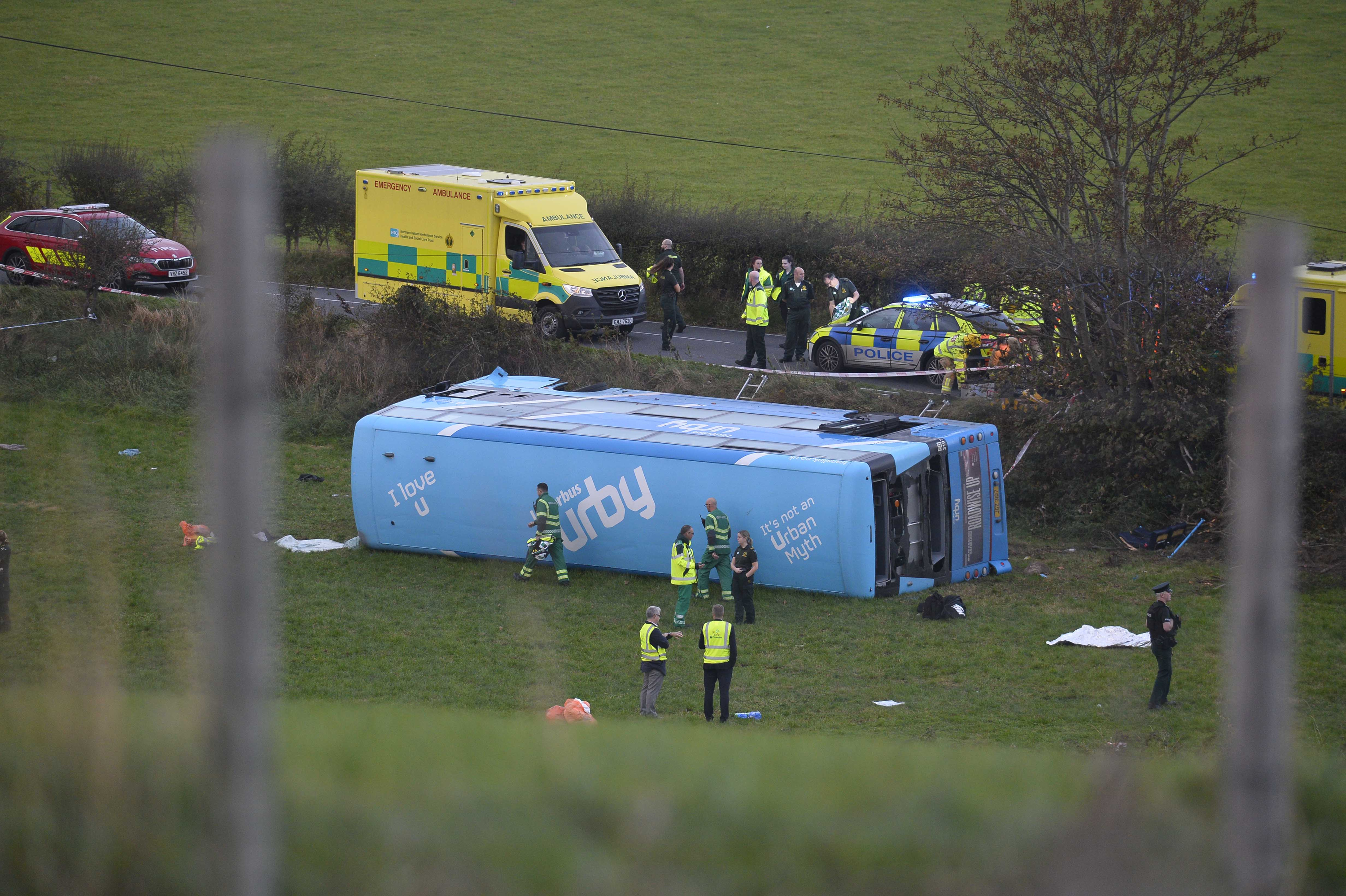 School children injured after bus crash in Carrowdore | UTV | ITV News