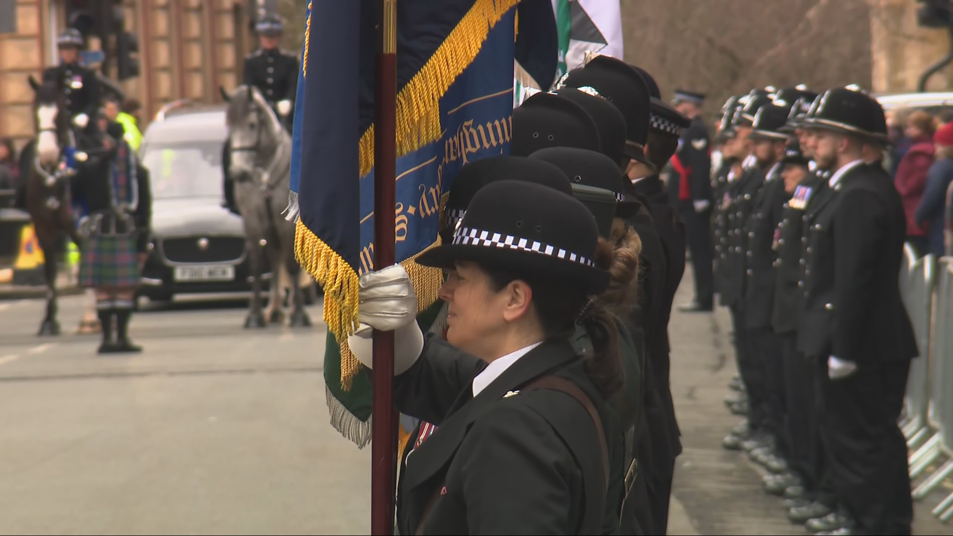 Police line streets of York for funeral of North Yorkshire Police PC ...
