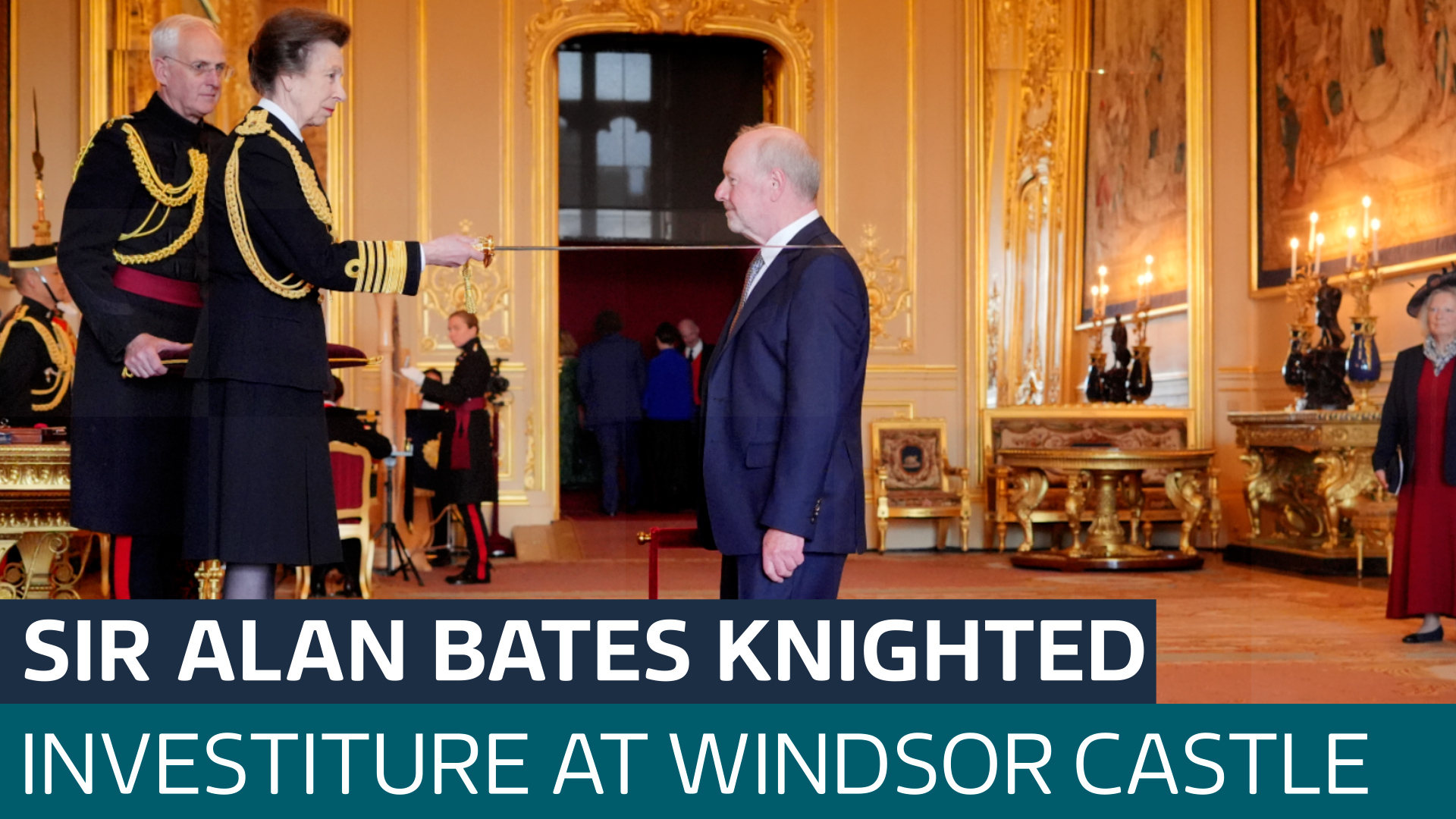 Post Office campaigner Sir Alan Bates knighted at Windsor Castle ...