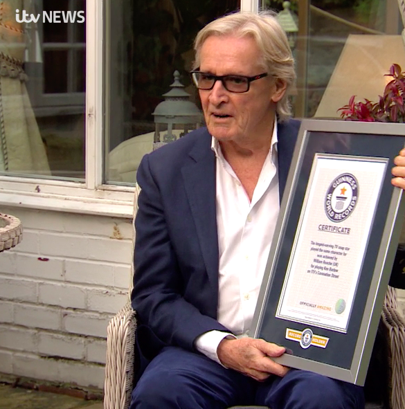 Corrie's William Roache earns his place in Guinness World Record Books ...
