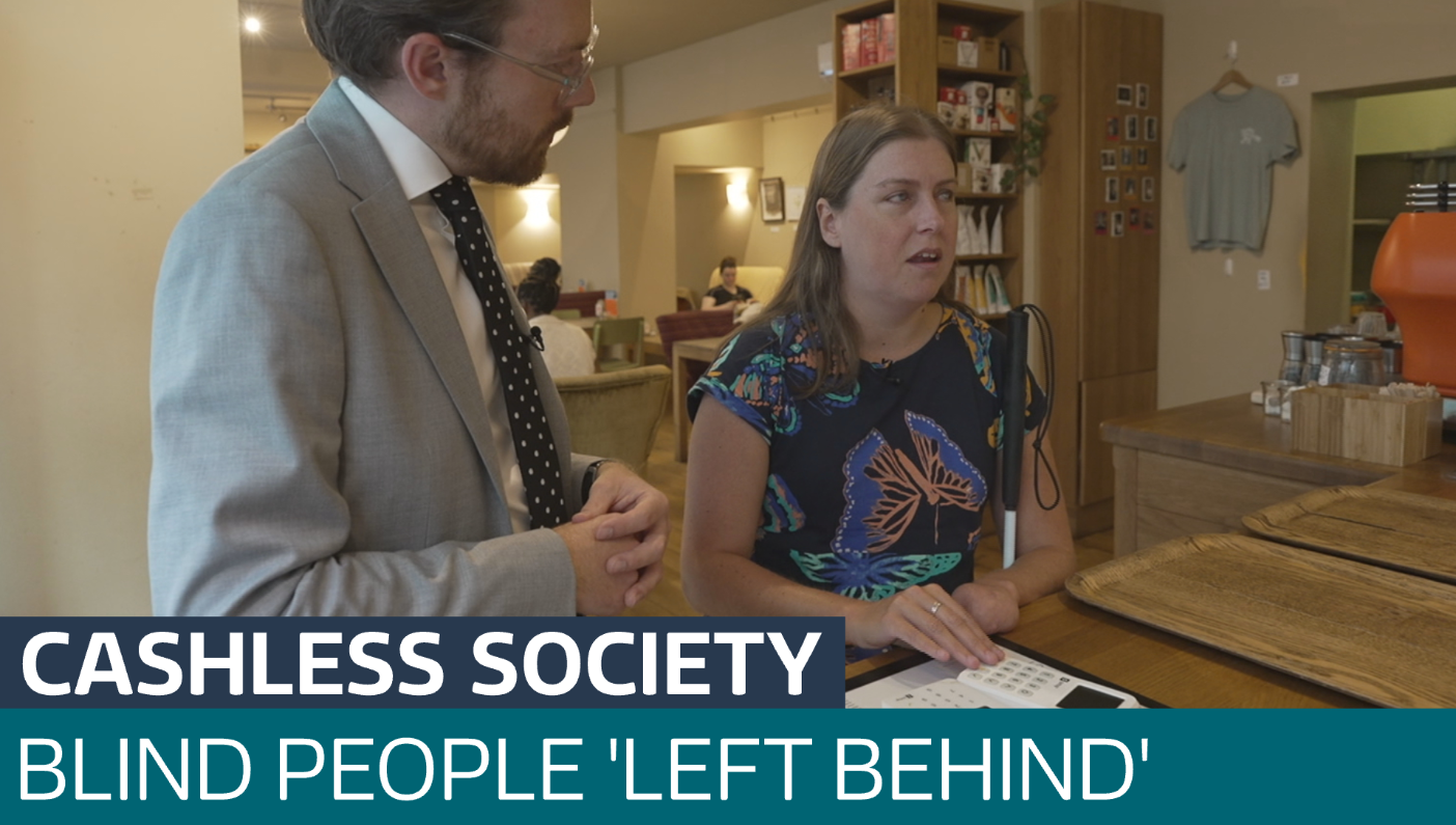 Blind and partially sighted people 'left behind' by new card machine ...