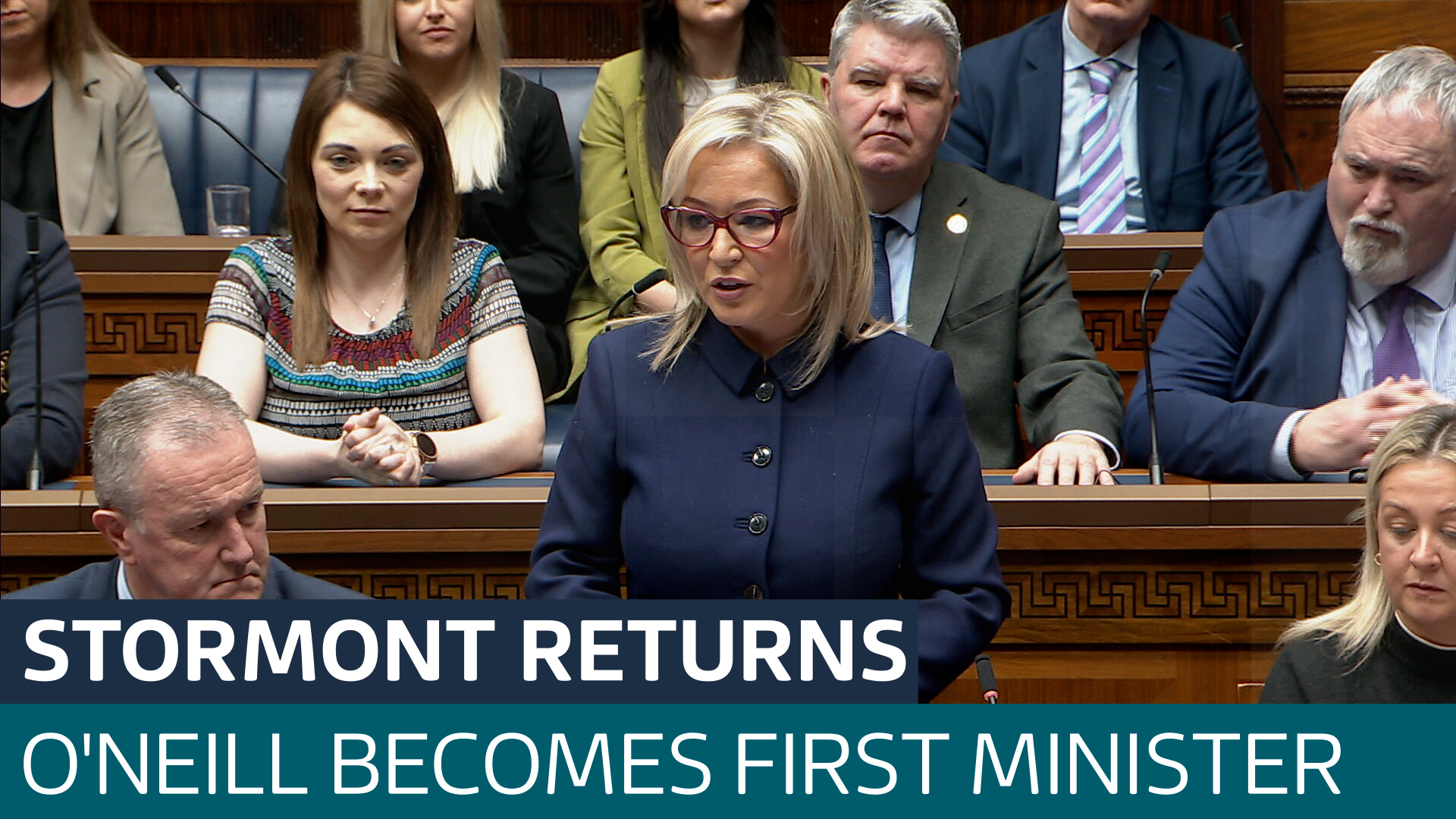 Stormont Assembly Michelle Oneill Becomes First Ever Nationalist
