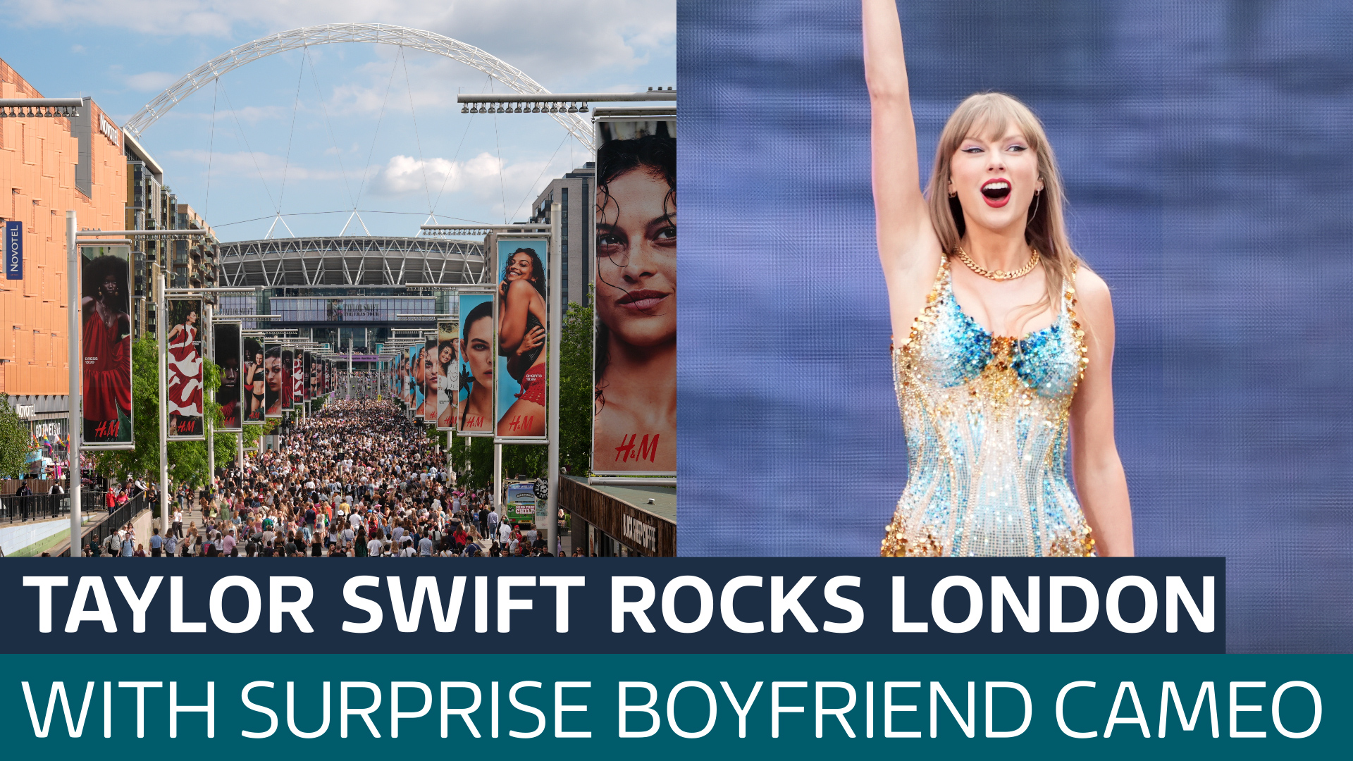 Taylor Swift surprises fans at Wembley with on-stage appearance from ...