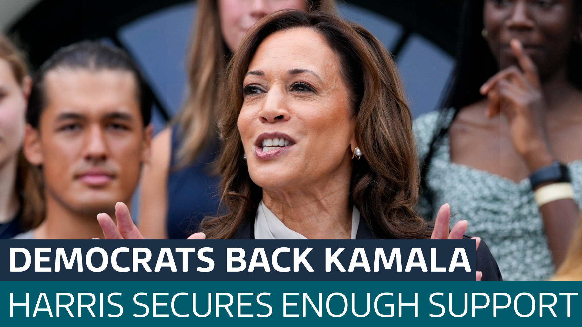 US Vice President Kamala Harris secures enough support to earn Democrat ...