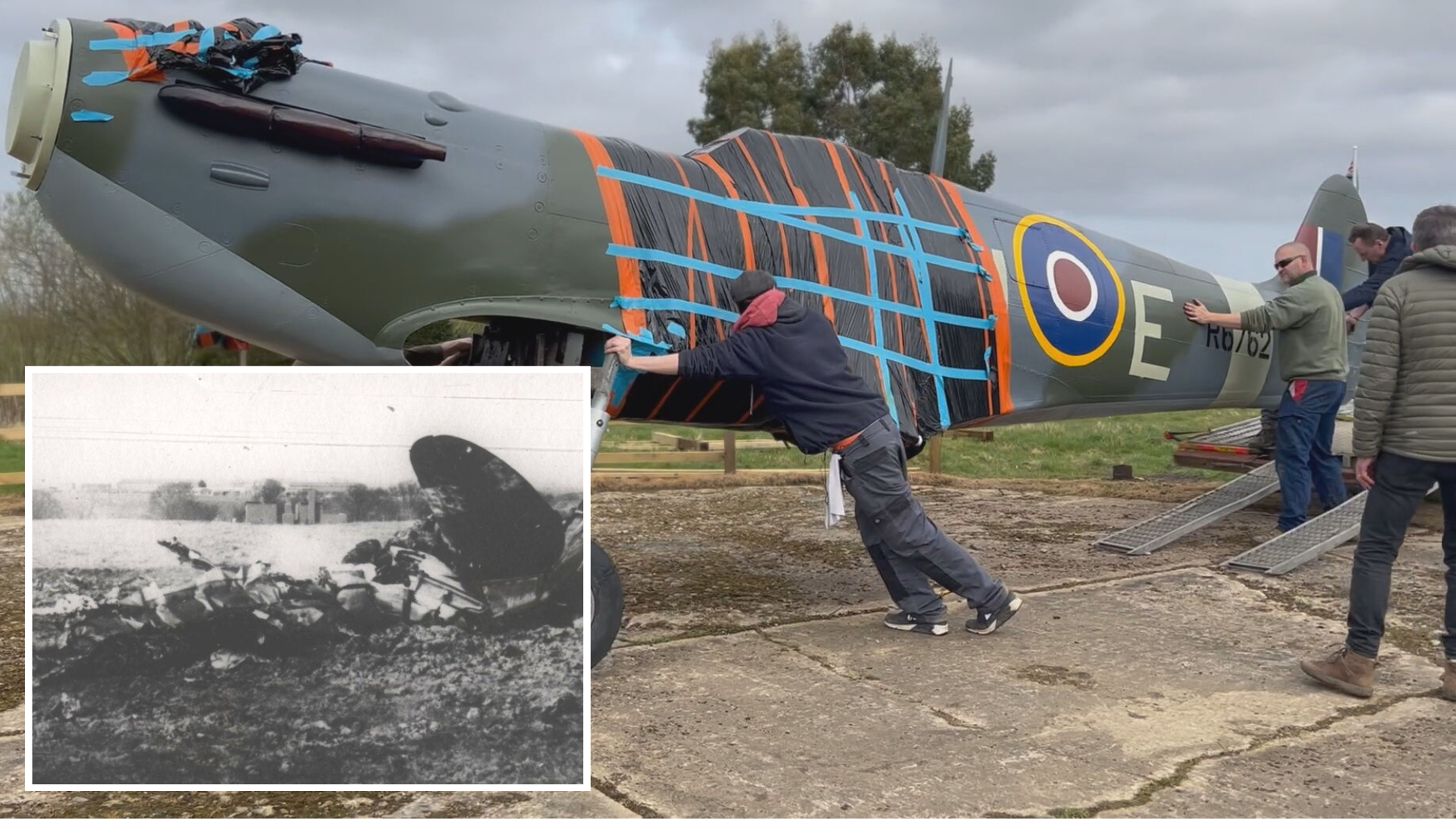 Replica of Spitfire destroyed in head-on Northumberland crash in World ...