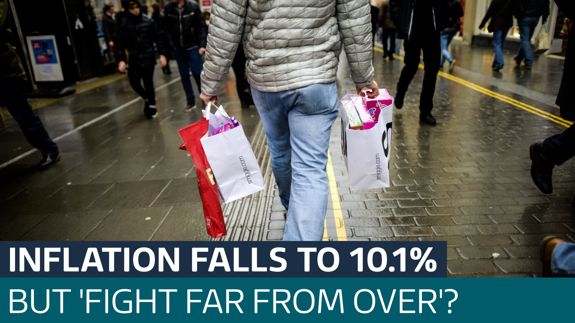 Inflation falls slightly to 10.1% but cost of living crisis continues ...