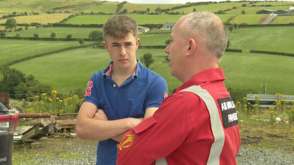 Co Down teenager injured in farm accident reunited with paramedic six ...