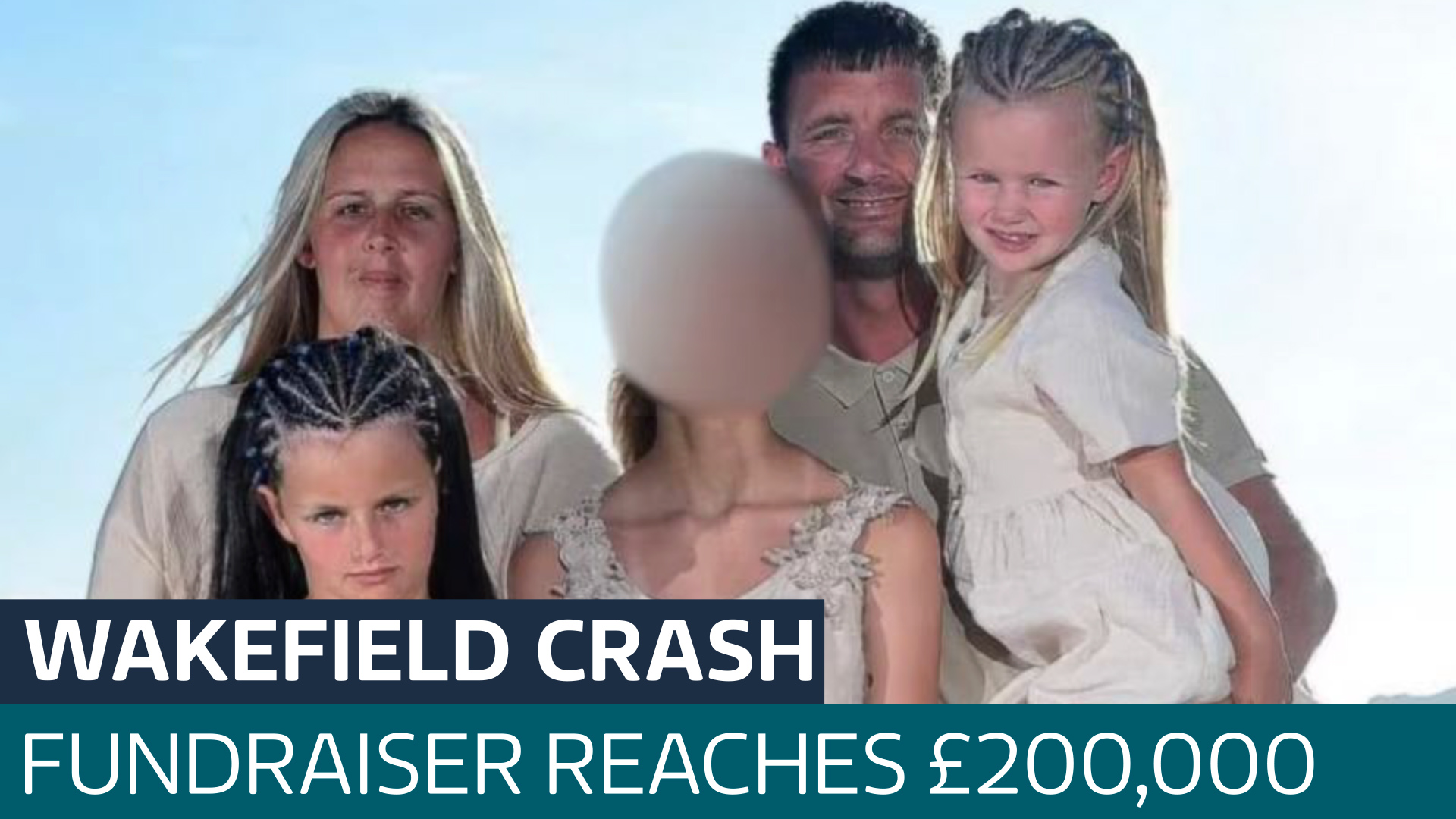Fundraising appeal for girl orphaned after crash near Wakefield passes ...