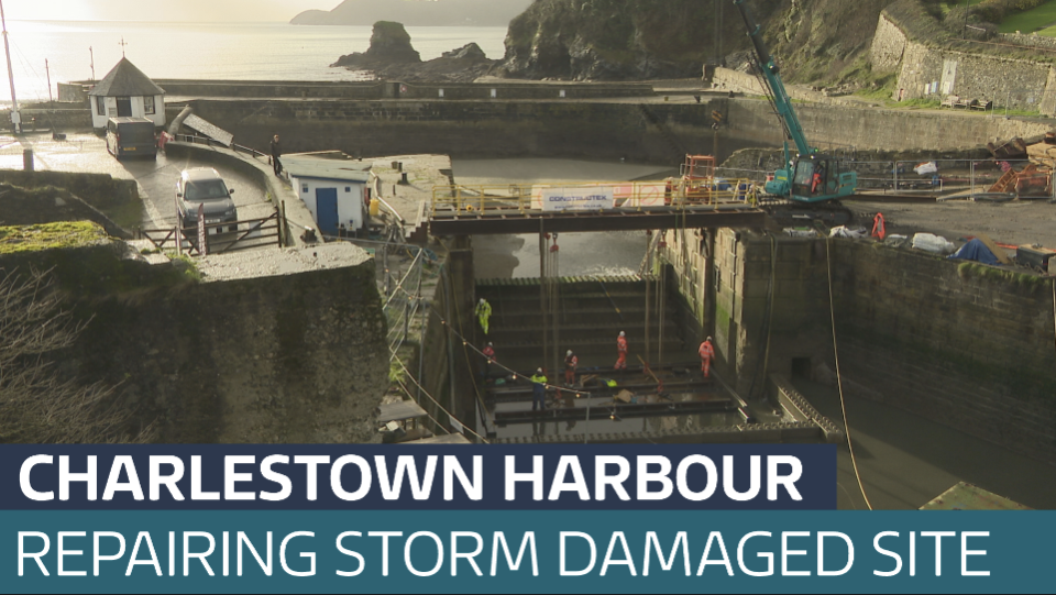 Charlestown Harbour has new lock gate more than a year after storm ...
