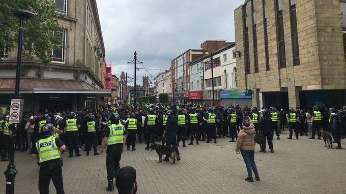Boy, 15, who threw glass bottle and stole policeman’s hat during riots ...