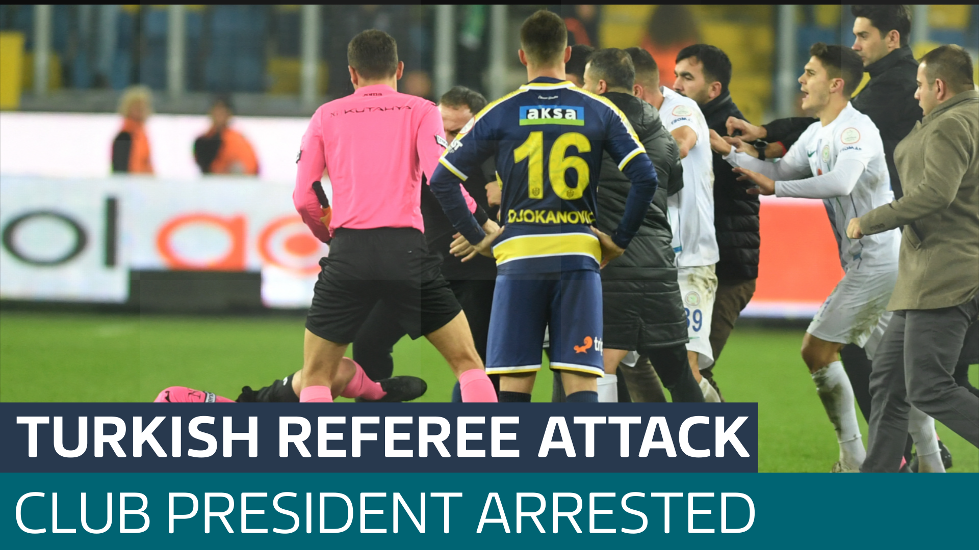 President of Turkish football team arrested after punching referee ...