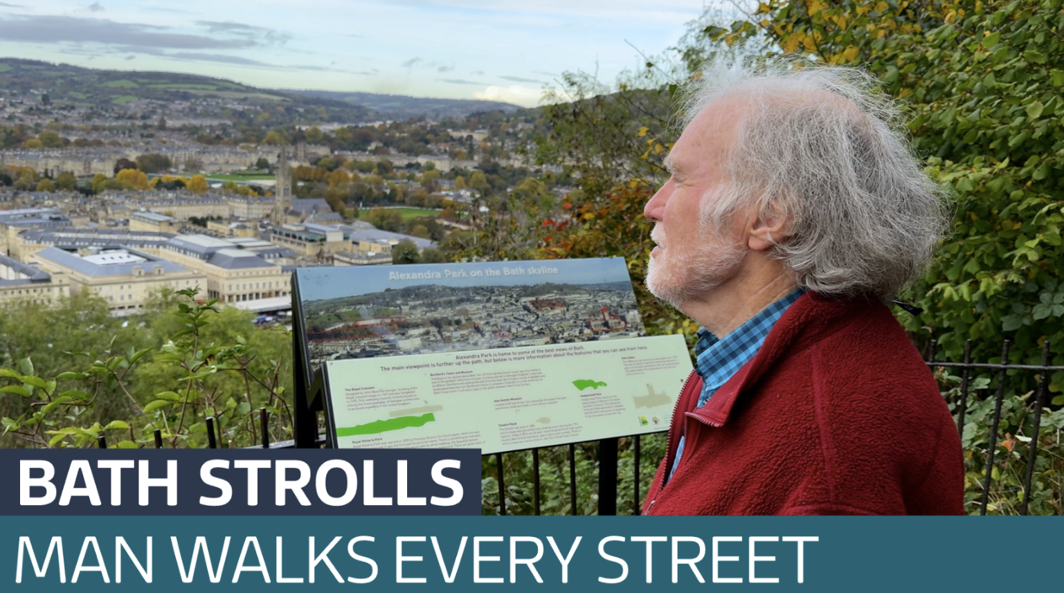 Meet the man who has walked every street in Bath - Latest From ITV News