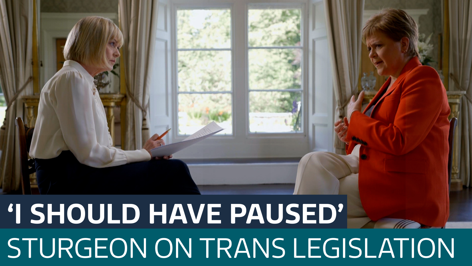 'I should have paused' trans legislation in Scotland, Sturgeon admits in ITV News interview ...
