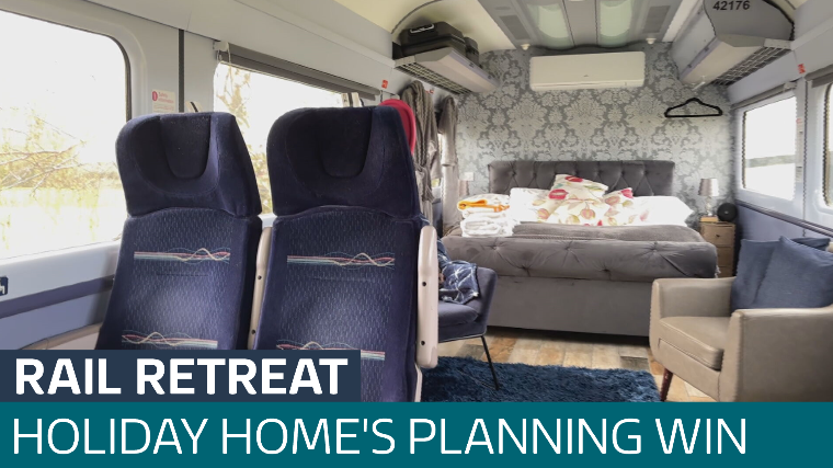 Relief for holiday let owners as converted train carriage gets green ...