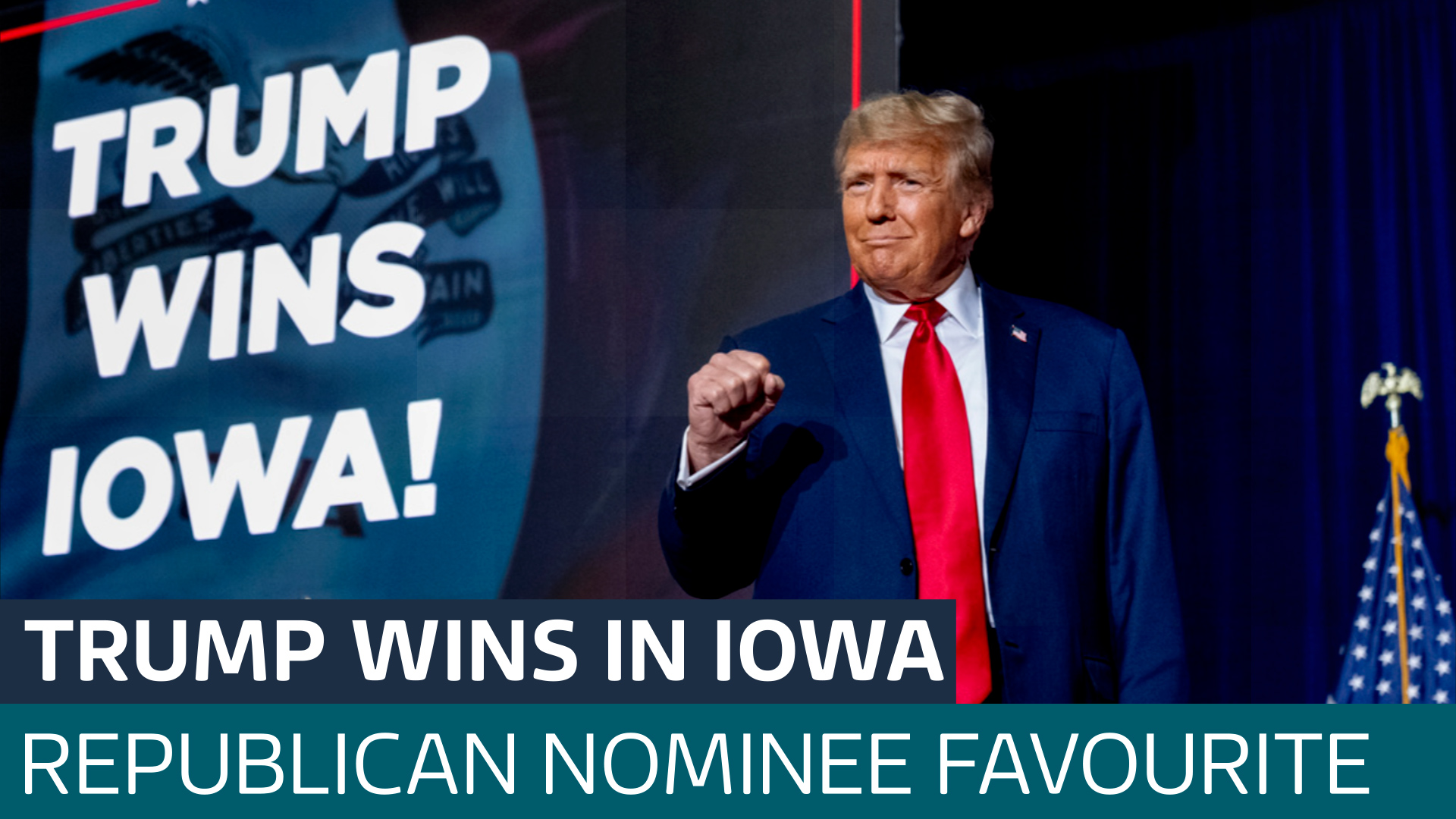 Donald Trump wins Republican party's vote in Iowa in a thumping victory ...