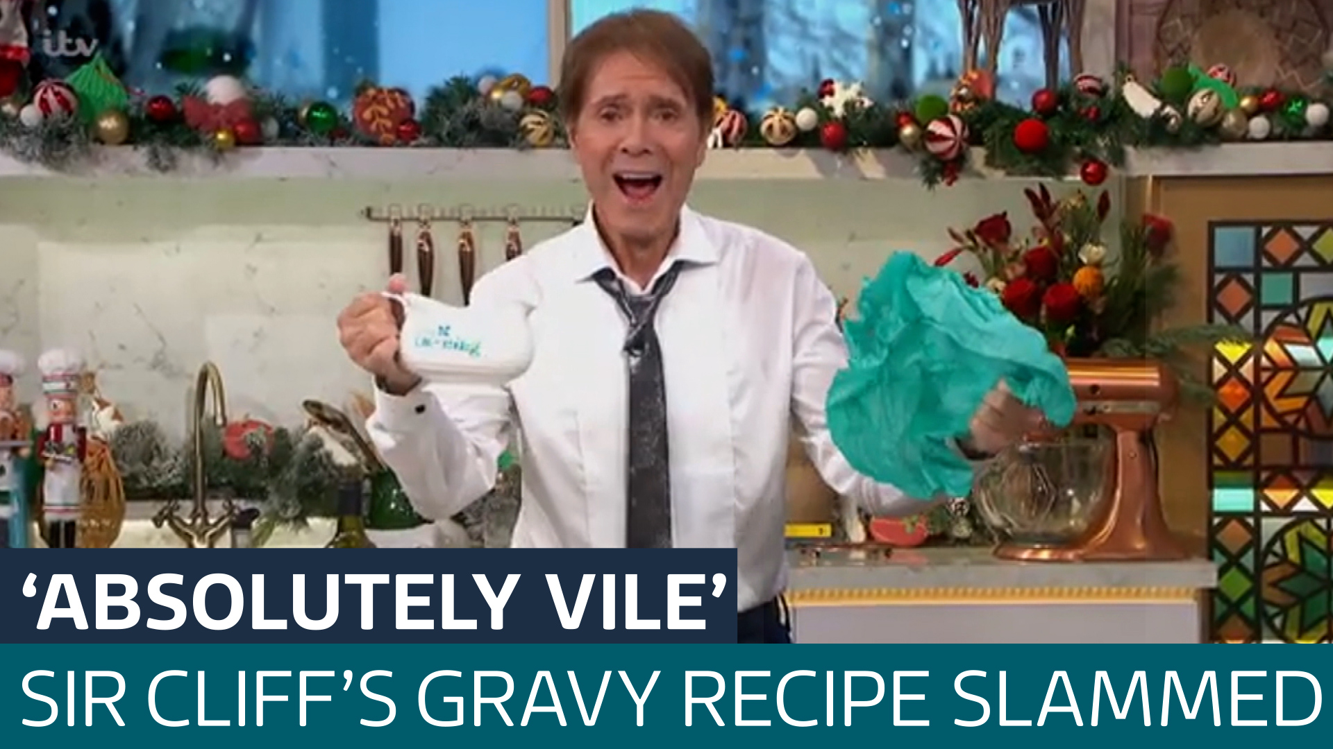 'Absolutely vile': Backlash over Cliff Richard's rogue gravy recipe ...