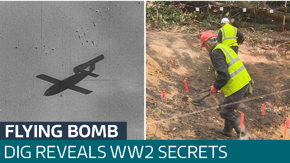 Dig at World War Two site in Kent reveals new information on flying ...