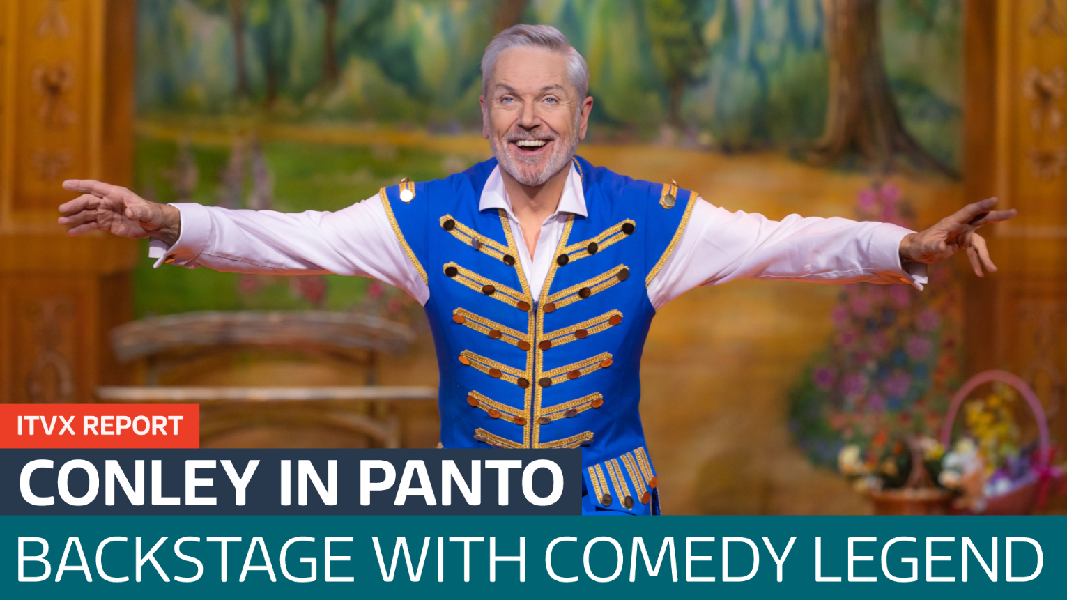 He's behind you! Comedian Brian Conley performs alongside daughter in ...