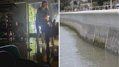 Sea defence scheme in Mumbles opens a year after severe flooding ...