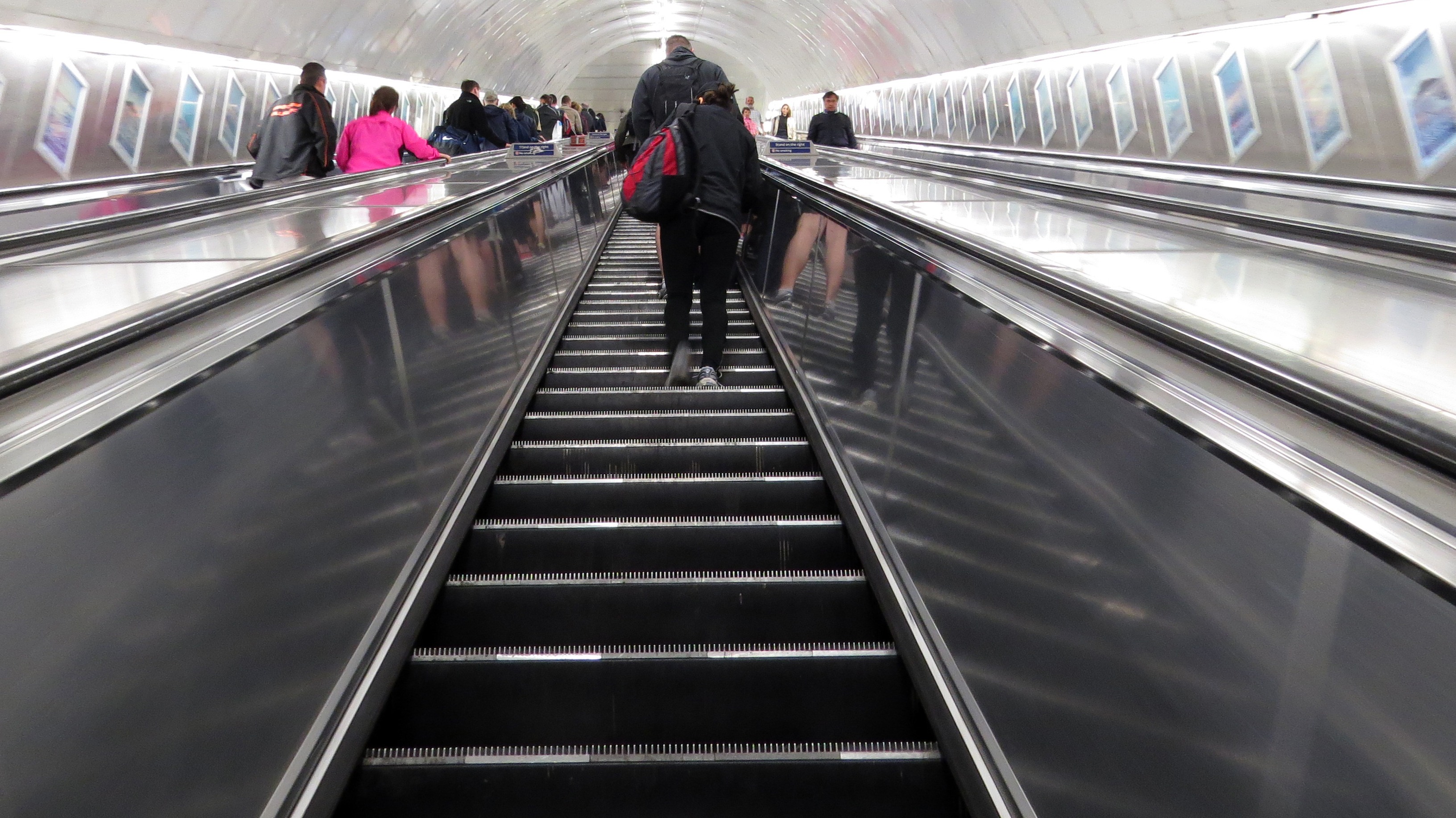 Broken Tube escalator boldly rebranded as a 'staircase service' | ITV ...