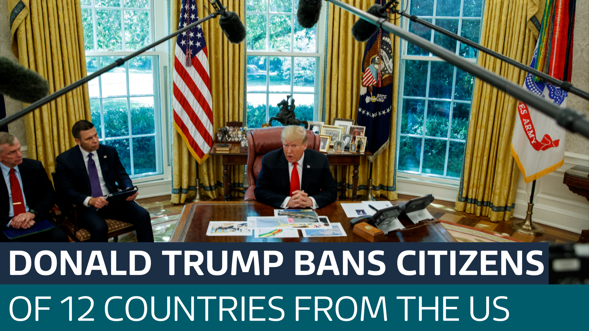 President Donald Trump bans citizens of 12 countries from entering US ...