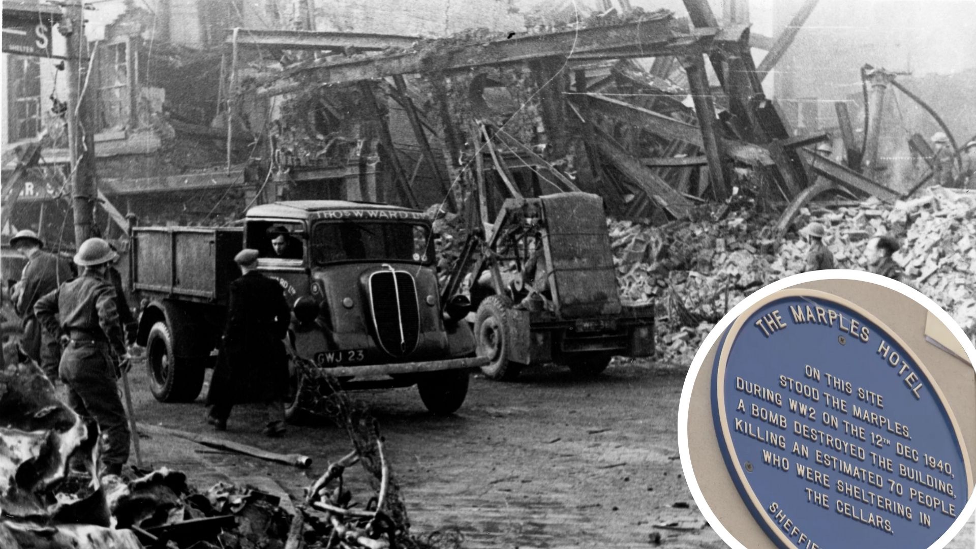Blue plaque unveiled to commemorate 70 victims of Marples Hotel bombing ...