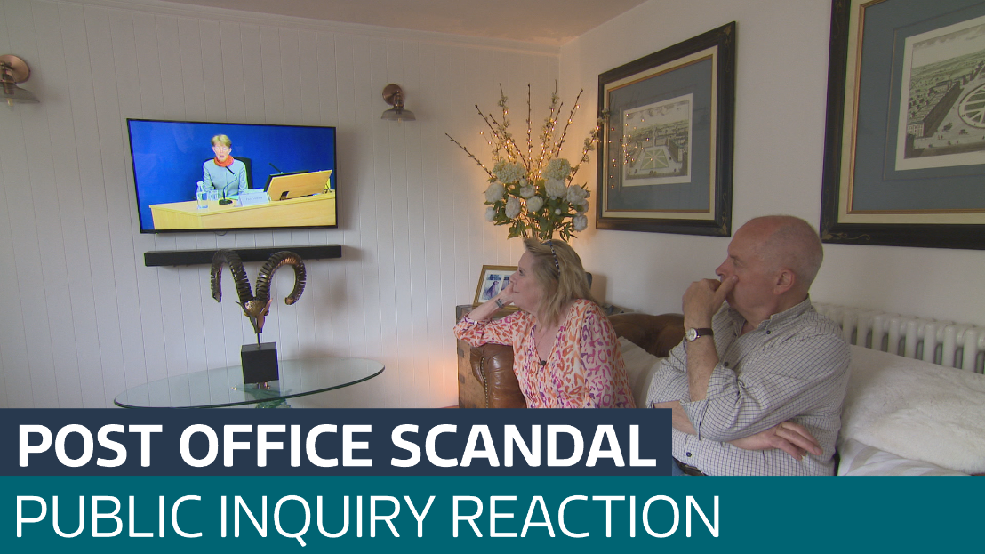 Couple brand former Post Office boss's apology at a public inquiry as ...
