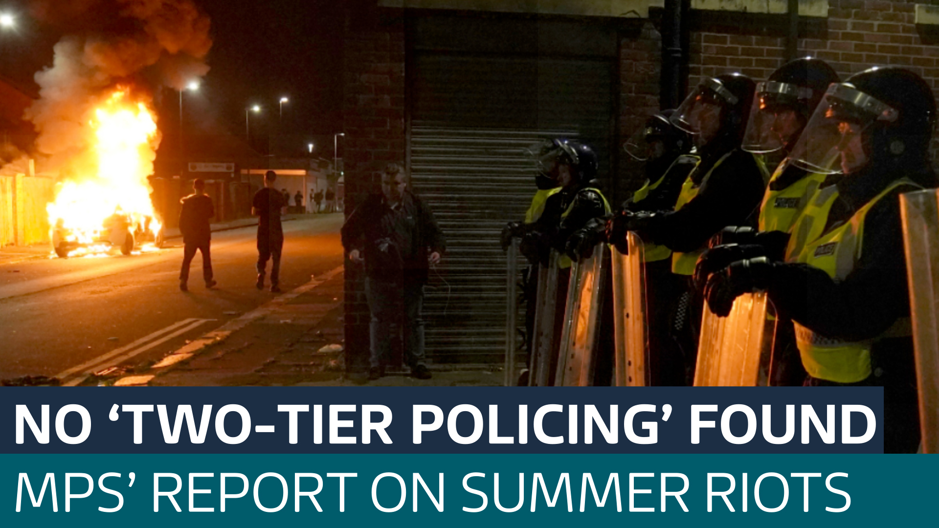 No evidence of ‘two-tier policing’ in summer riots response, MPs say ...